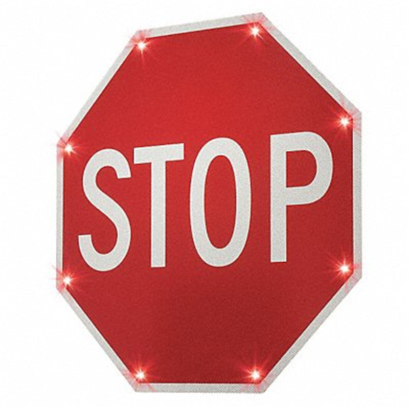 LED Stop Sign Stop Aluminum 24 x 24 36JT62