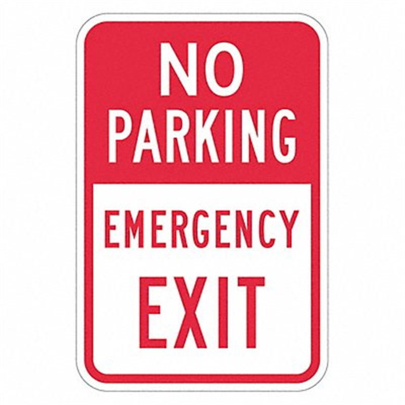 No Parking Exit Sign 18 x 12 449A18
