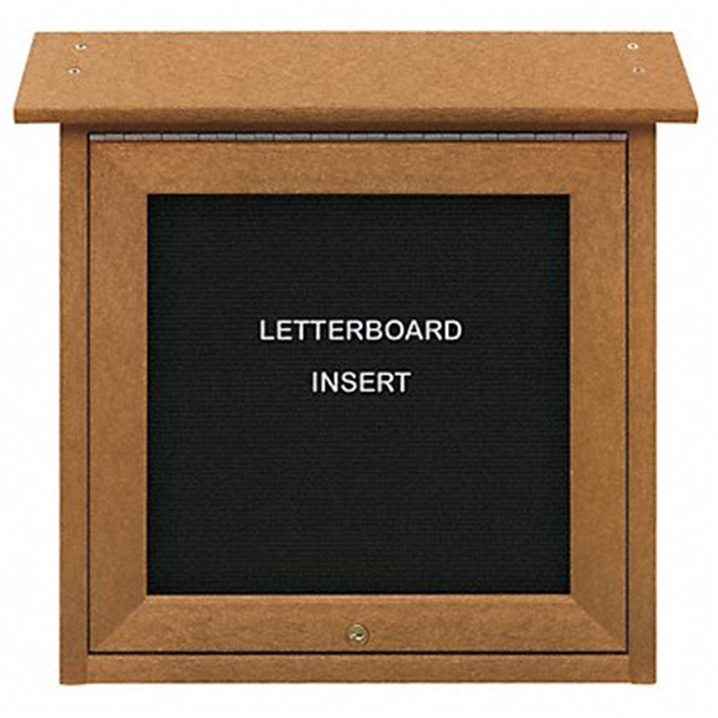Enclosed Bulletin Board Letter 18 x18 6LVD1